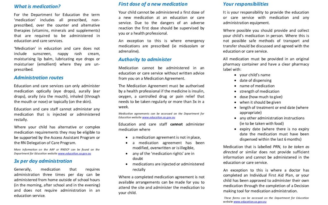 medication-in-schools-information-for-families - Greenwith Primary School